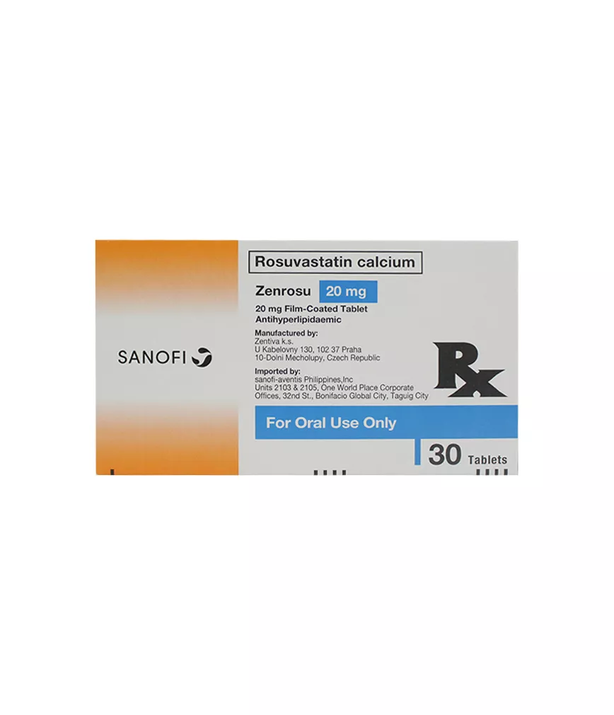ZENROSU Rosuvastatin Calcium 20mg Film-Coated Tablet 1's price in the ...